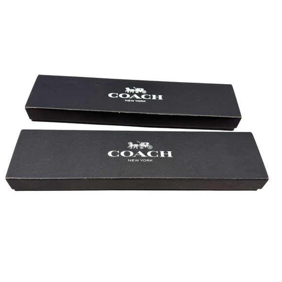 Coach | Accessories | Coach Watch Box Set Of 2 Black Long Gift Boxes ...